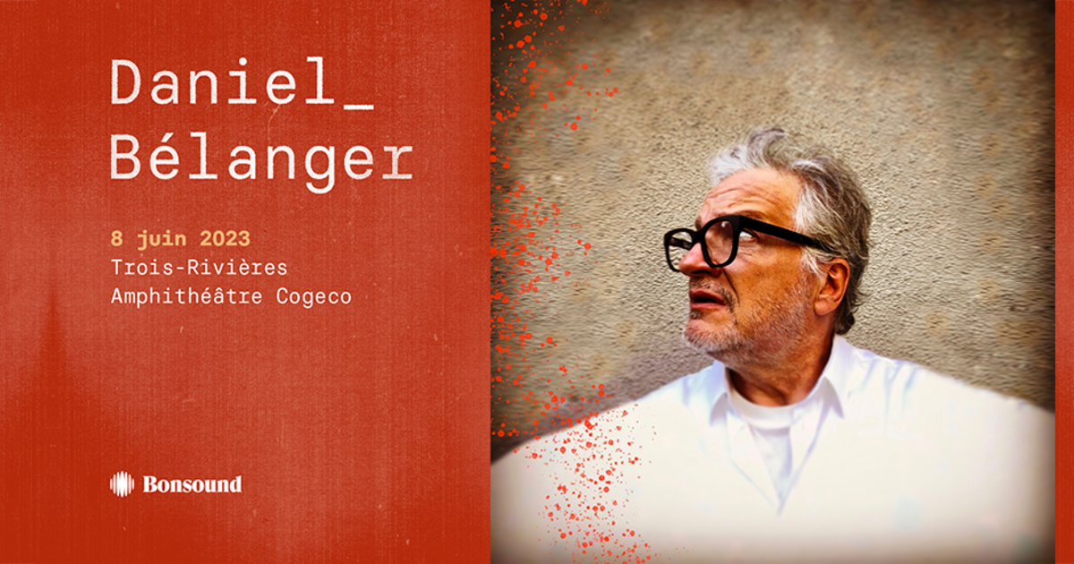 Daniel Bélanger arrêtera sa tournée à l’Amphithéâtre Cogeco cet été - Amphithéâtre Cogeco